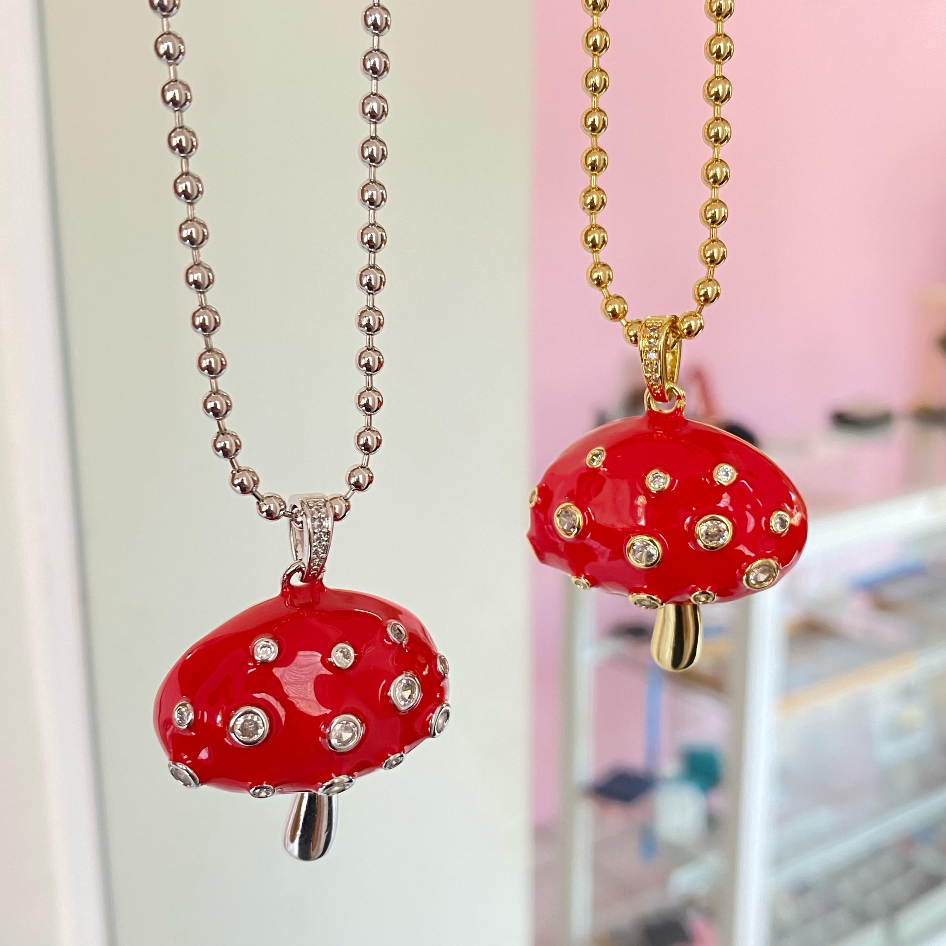 Collar Champiñón Oro Laminado – MAALVA