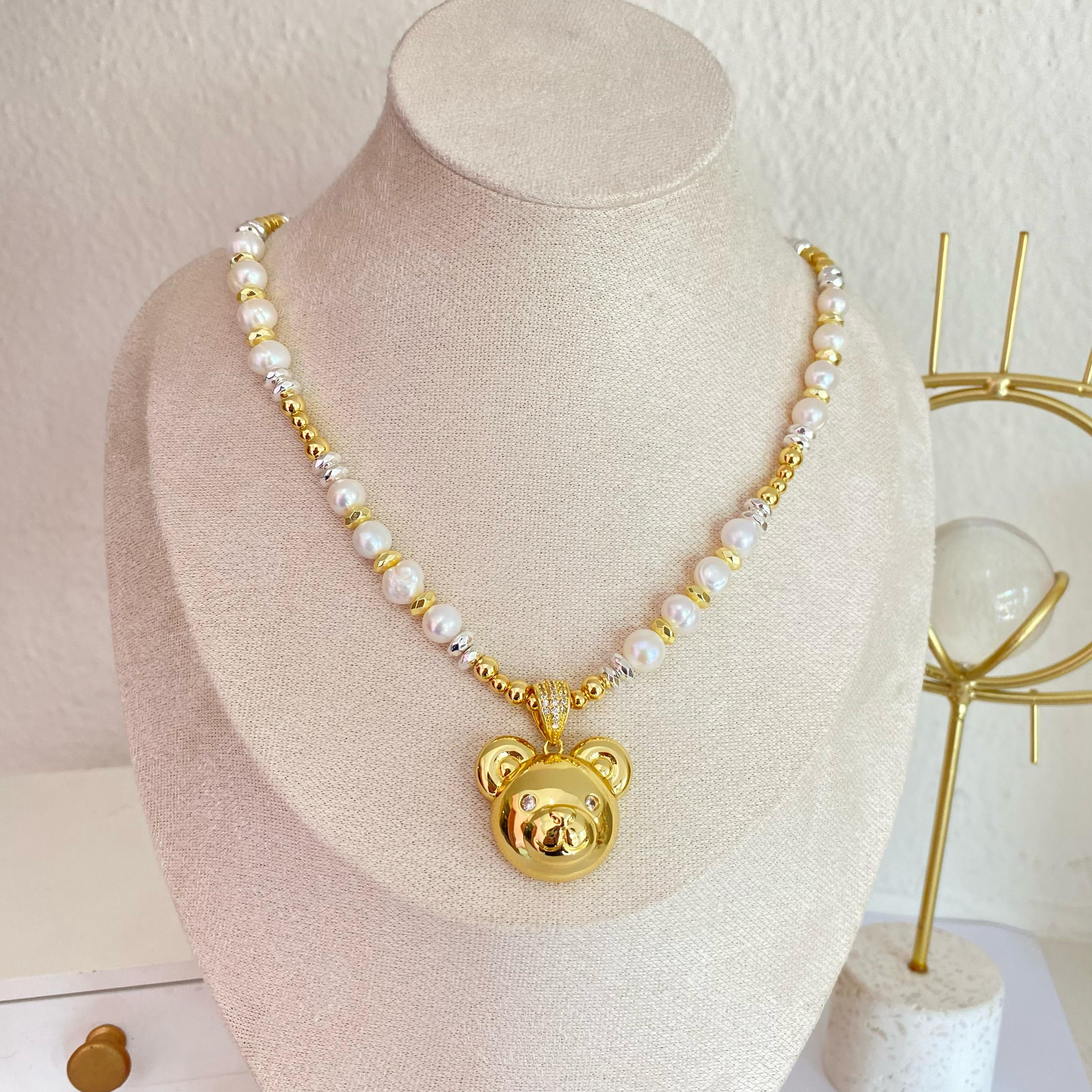 Collar osito perlas – MAALVA